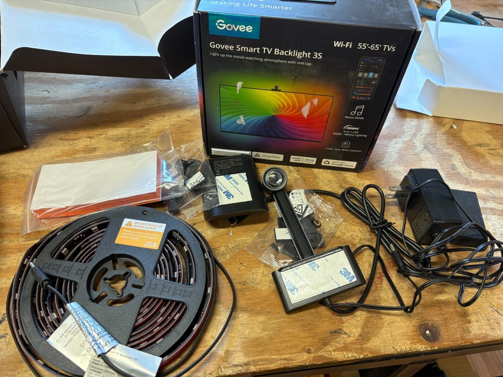 Govee Smart LED Backlights for 55 to 65 Inch TVs with App Control