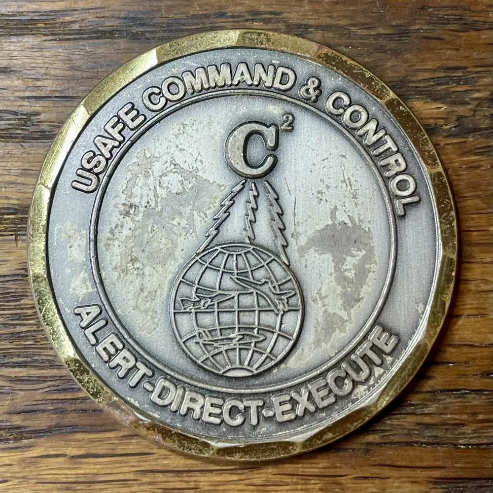 2" USAFE (US Air Force-Europe) Command & Control Challenge Coin ...