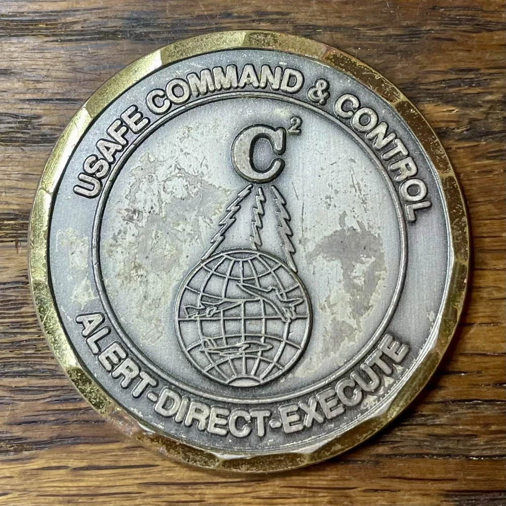 2" USAFE (US Air Force-Europe) Command & Control Challenge Coin ...