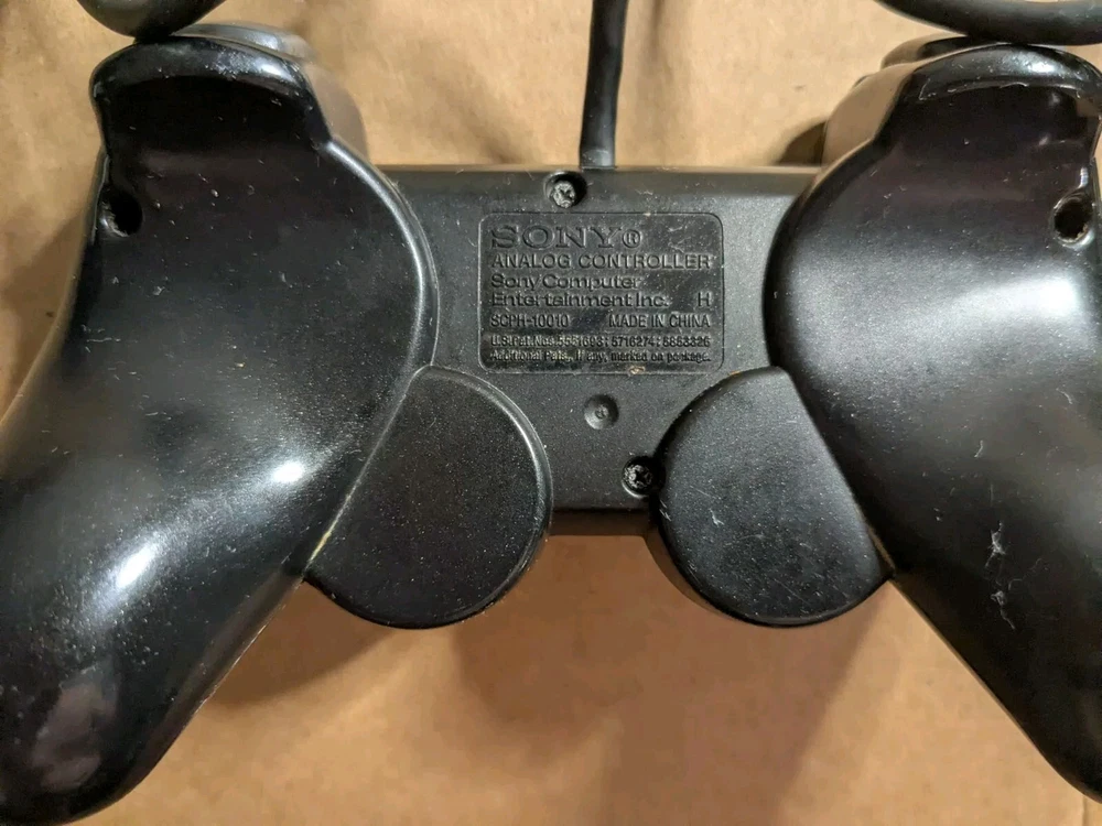 Sony PS2 BLACK Wired Controller OEM DualShock PlayStation 2 AUTHENTIC