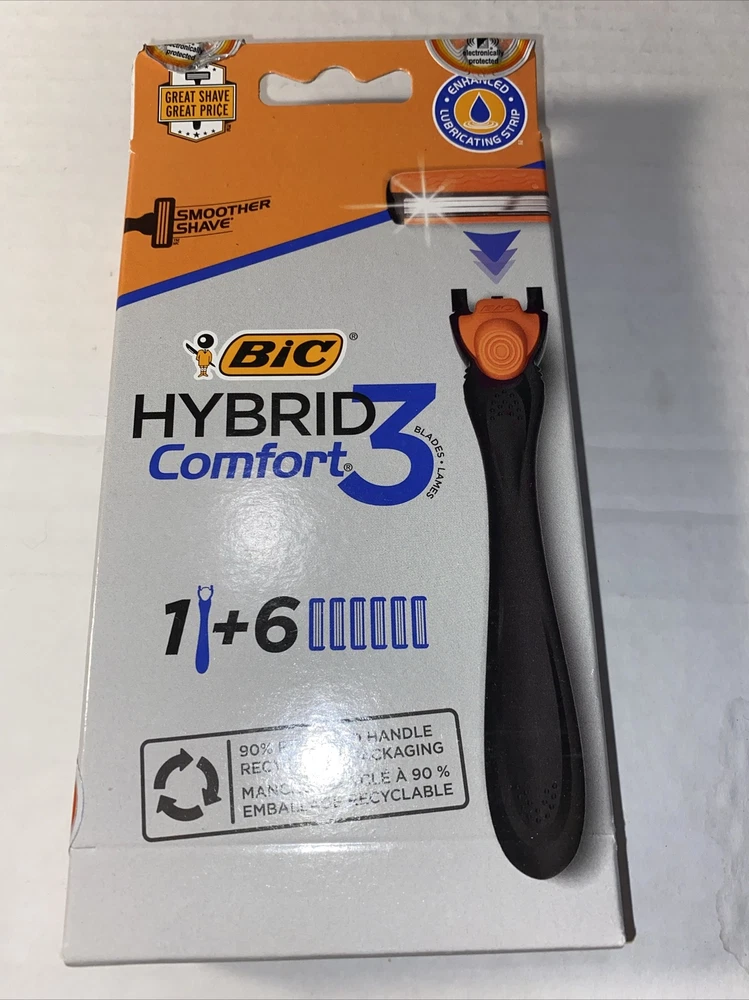 3 TOUGH BLADE Triple Blade Razor 6 Cartridges Micro Touch Tough ...