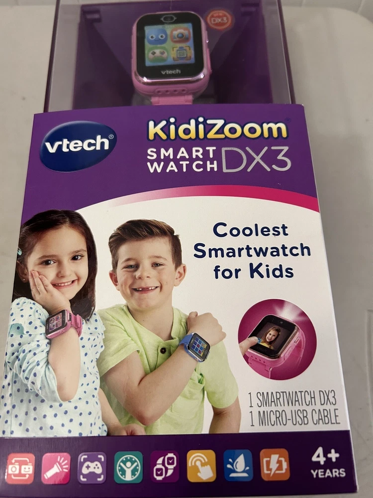 Vtech Kidizoom Smart Watch DX3 Smartwatch for Kids. Touch Screen, Pink.