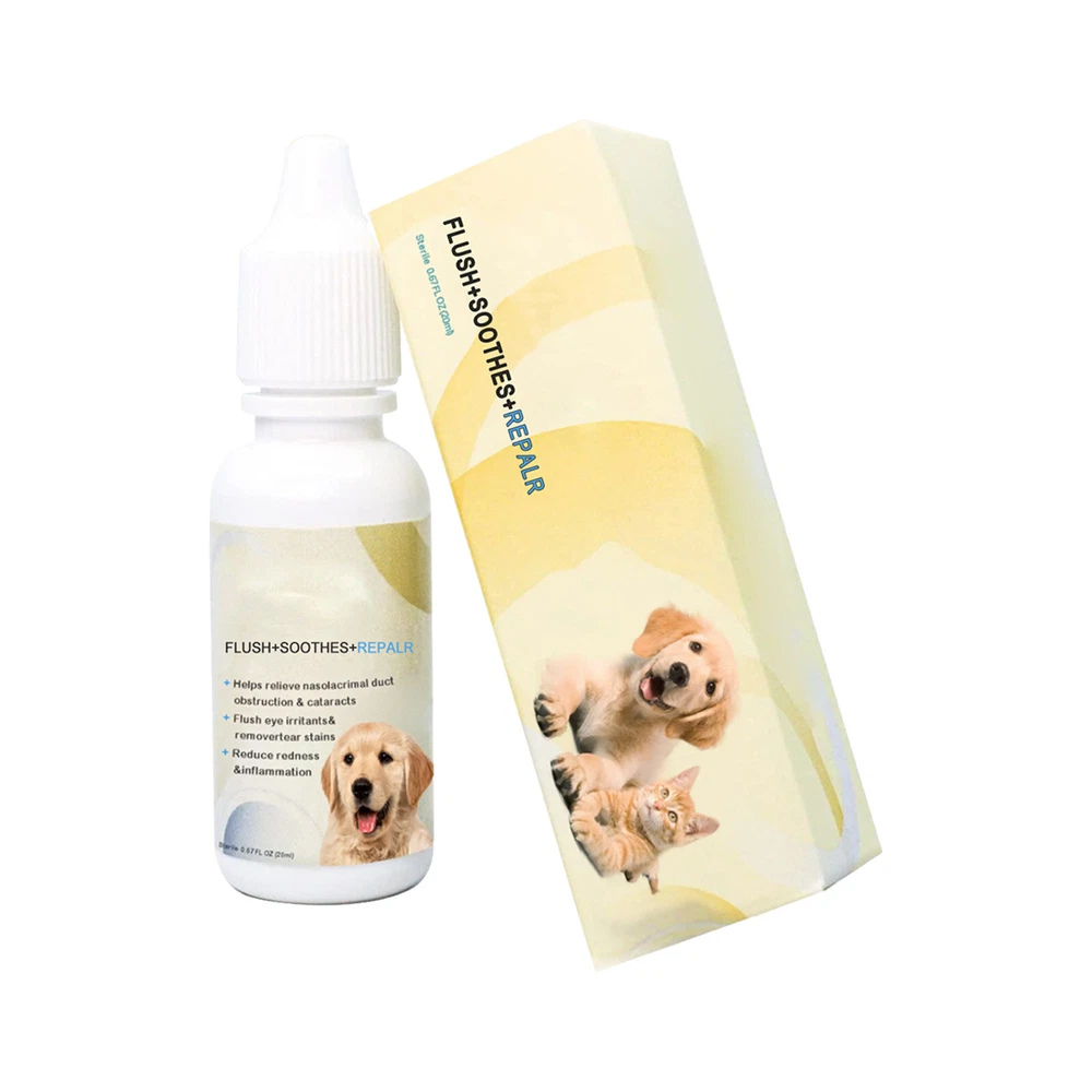 20ml，Pet Eye Drops For Of Tear Stains And Eye Discharge In Dogs And Cats