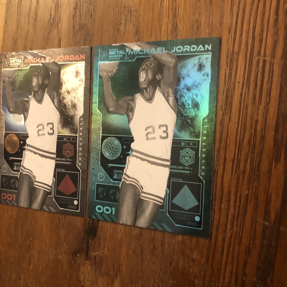 michael jordan Lot Of 3 2023 Metal Universe Champions 2 Base + 1 Aqua ...