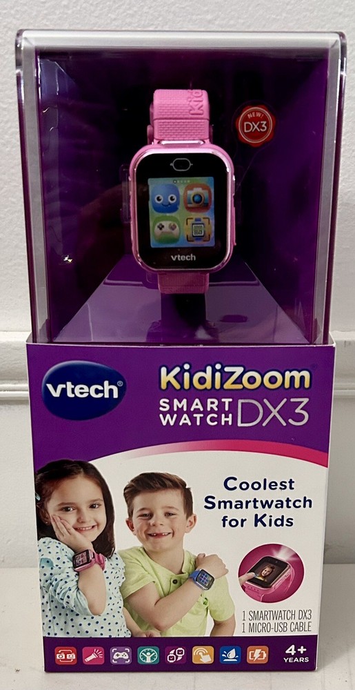 Vtech Kidizoom Smart Watch DX3 Smartwatch for Kids. Touch Screen, Pink.