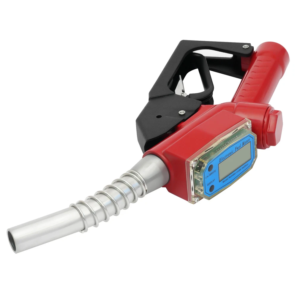 1inch Gasoline Nozzle Gun+Flow Meter Fit Fuel Oil Diesel Petrol ...