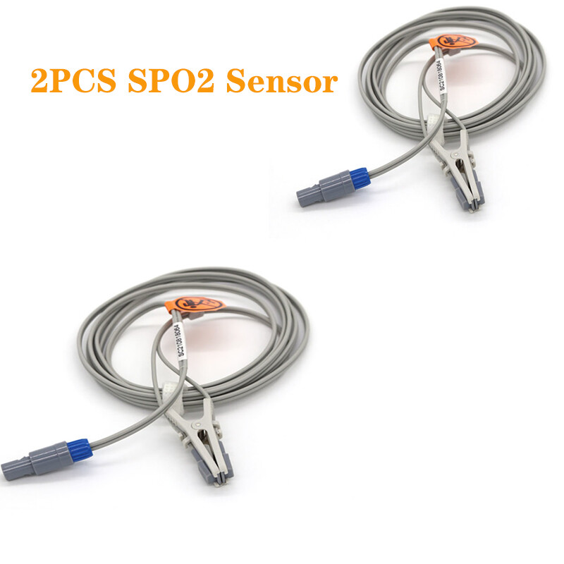 2Pc Adult/Pet Ear Clip Probe SpO2 Sensor Probe Compatible with CONTEC ...