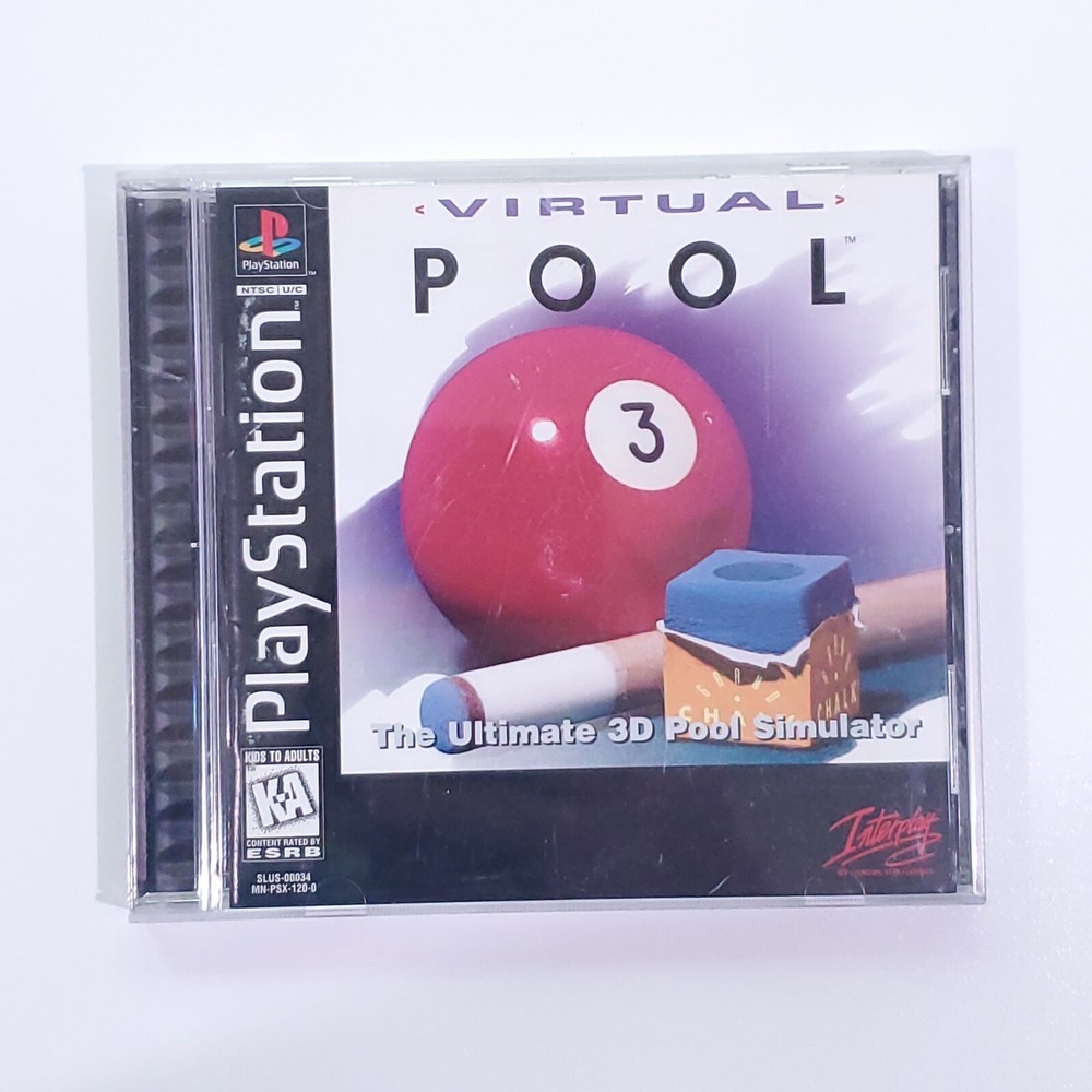 Virtual Pool Complete CIB 3D Simulator Game for PS1 PS2 by Interplay ...