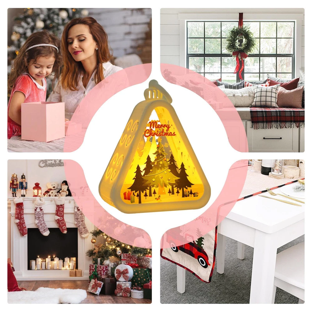 Christmas Desk Lamp Christmas Light Lamp Stand Warm Glow Light Lamp dutiful