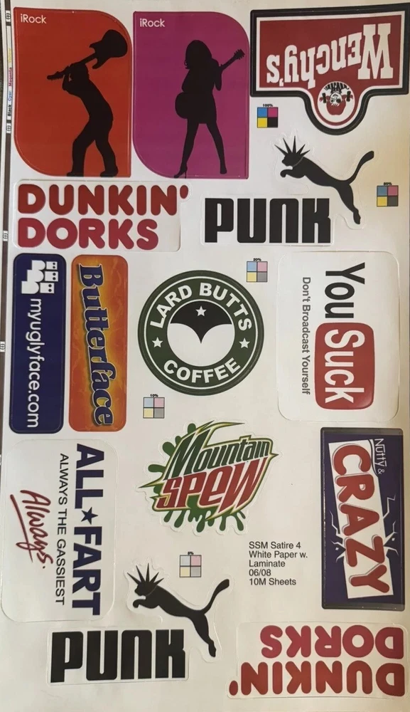 Stickers Satire Series IV Vintage Vending Machine Stickers 13 ct In ...