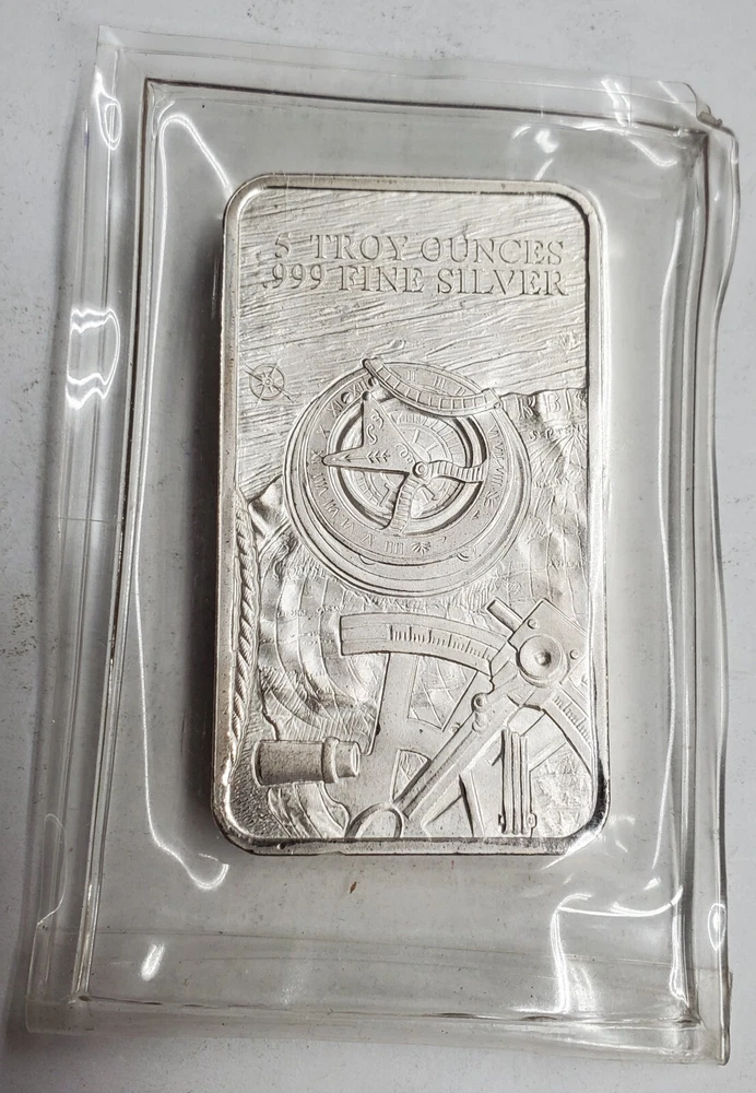 5oz Silver Provident Metals Prospector Bar .999 Fine Silver In Plastic