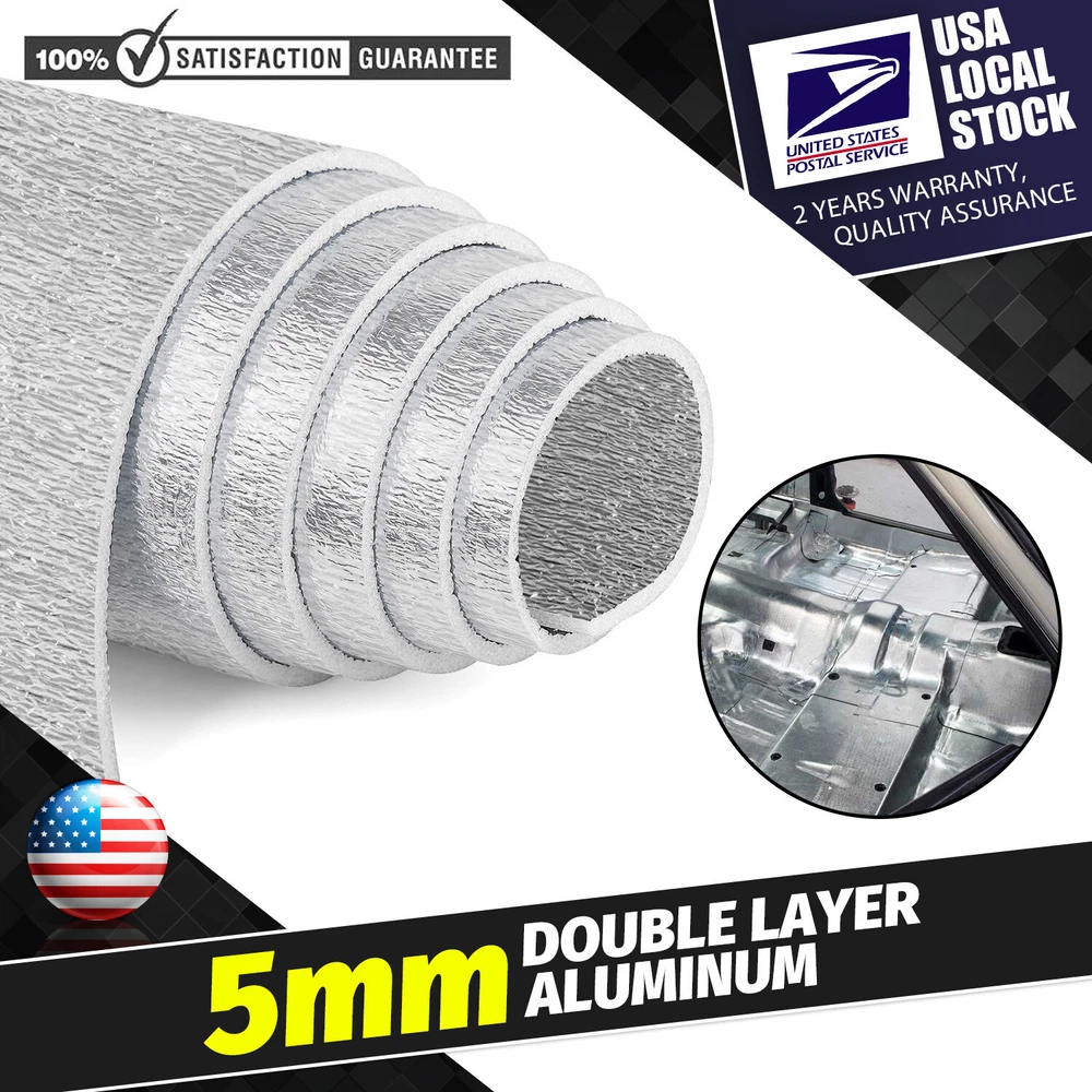 Heat Sound Deadener Insulation Fireproof Mat For Hood Firewall Doors ...