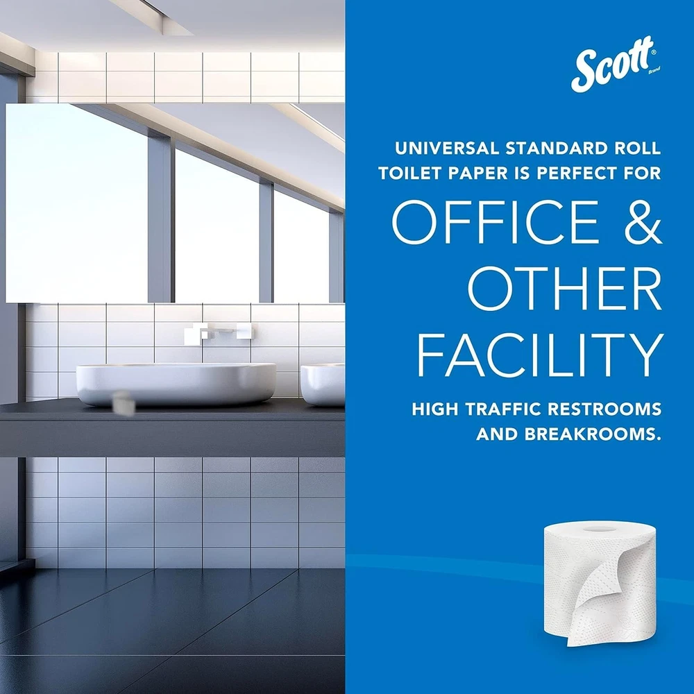 Eco-Friendly 2-Ply White Toilet Paper 80 Rolls Premium Softness ...