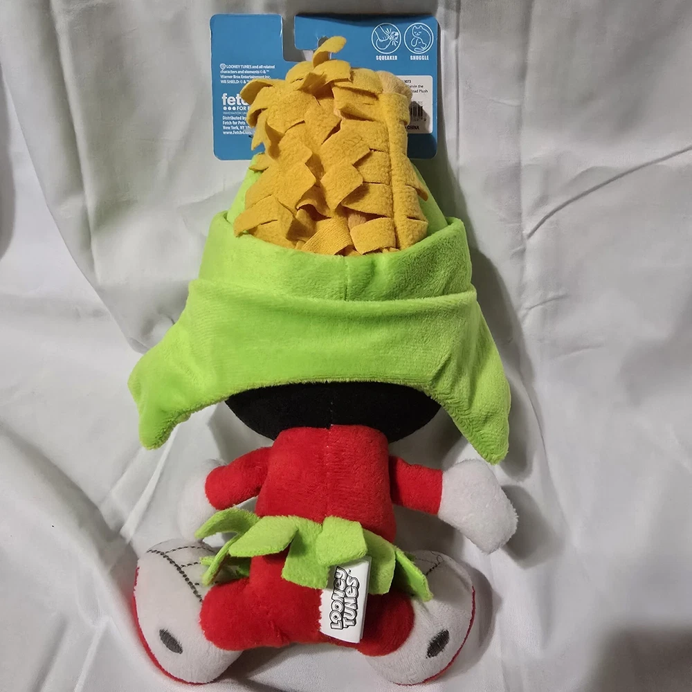 Marvin The Martian Looney Tunes 10" Squeeky Dog Toy Pet Puppy Plush