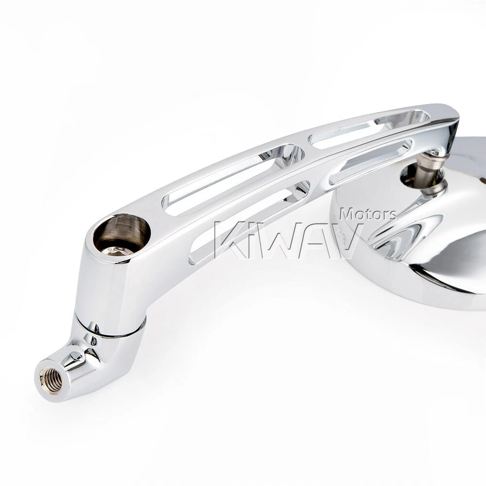 mirrors STARK chrome square CNC aluminum 8mm 1.25pitch fits GY6 SUNL ...