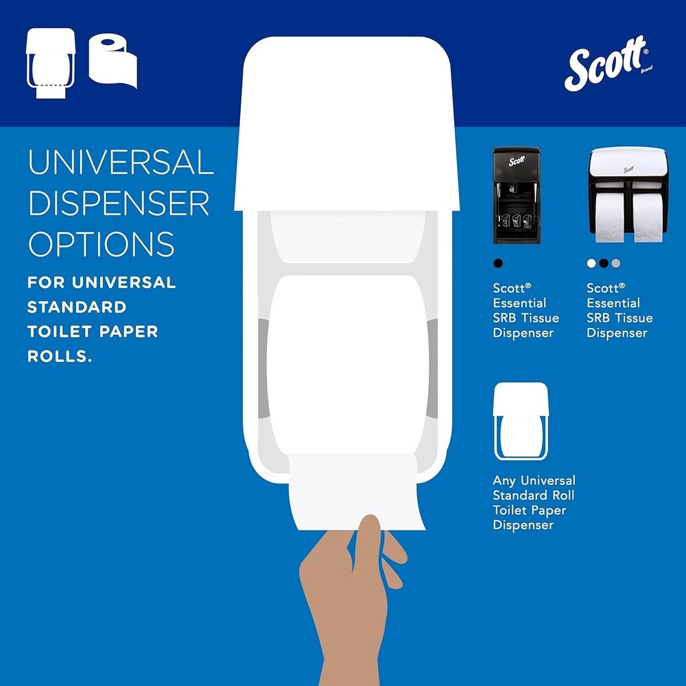 Eco-Friendly 2-Ply White Toilet Paper 80 Rolls Premium Softness ...