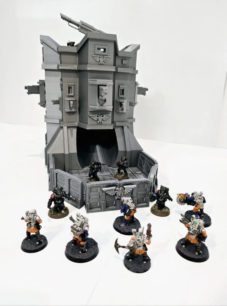 3d Printed 40K Inspired Fortress Proxy Dice Tower. Perfect for 40K or ...