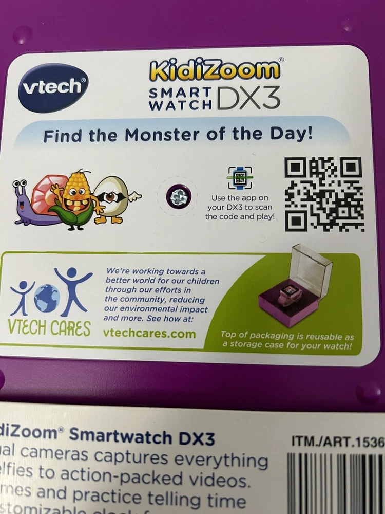 Vtech Kidizoom Smart Watch DX3 Smartwatch for Kids. Touch Screen, Pink.