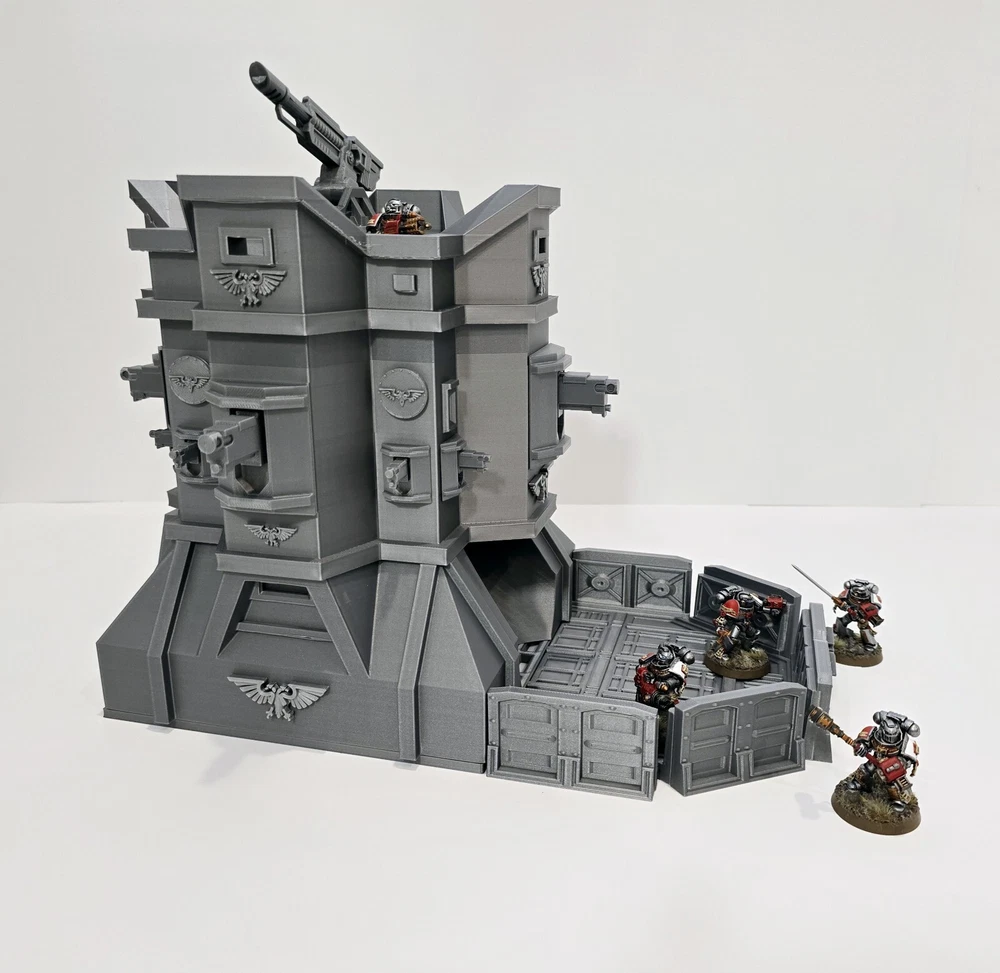 3d Printed 40K Inspired Fortress Proxy Dice Tower. Perfect for 40K or ...