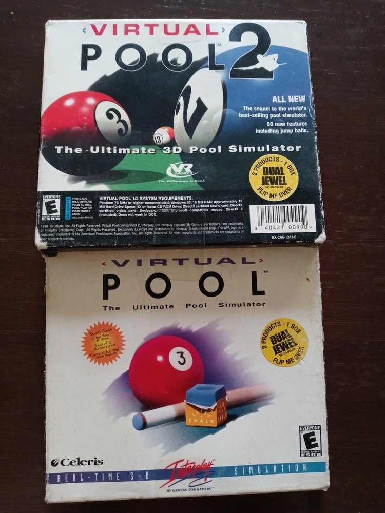 Virtual Pool Complete CIB 3D Simulator Game for PS1 PS2 by Interplay ...