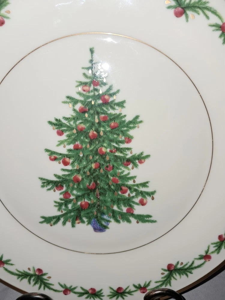 Lennox Limited Edition Christmas Plate 1991 World Christmas Tree Series ...