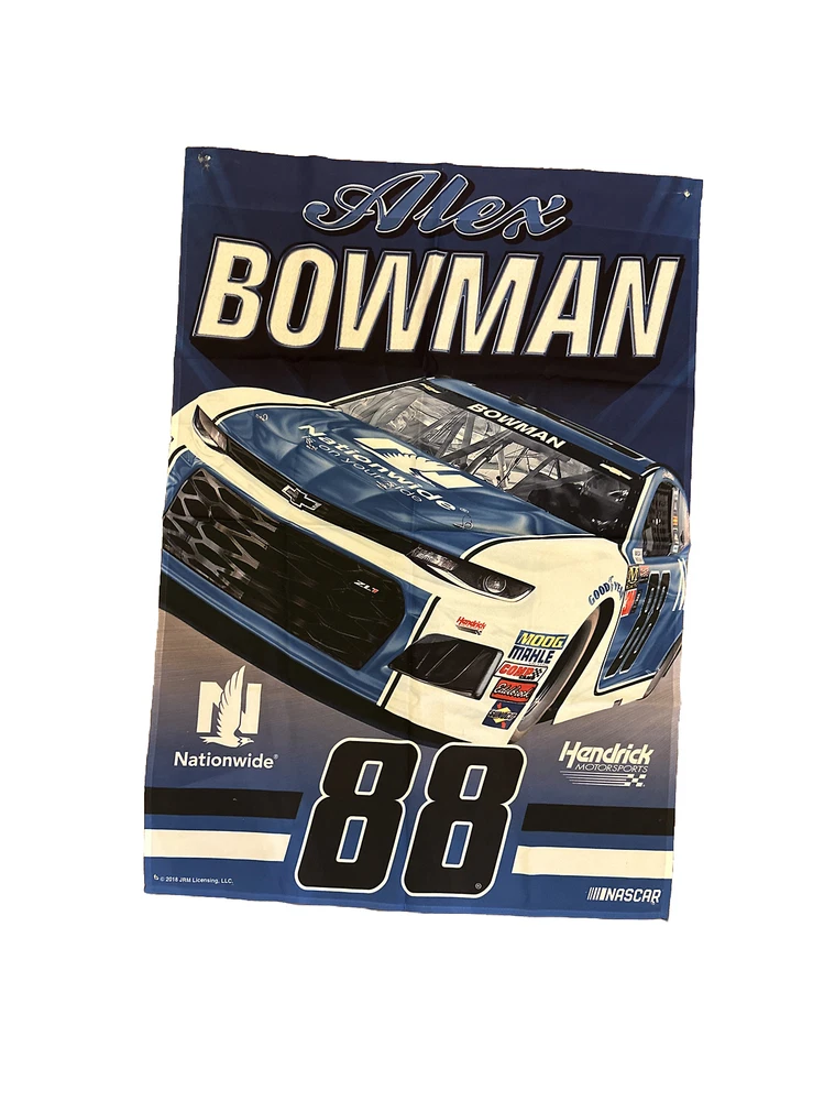 Alex Bowman 2018 Wincraft #88 Nationwide Insurance 28x40 Vertical Flag ...