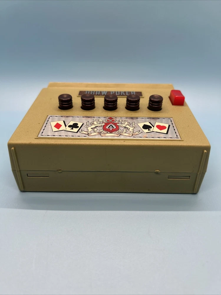 Working Vintage 1971 Waco Draw Poker Hand Held Battery Operated Toy ...