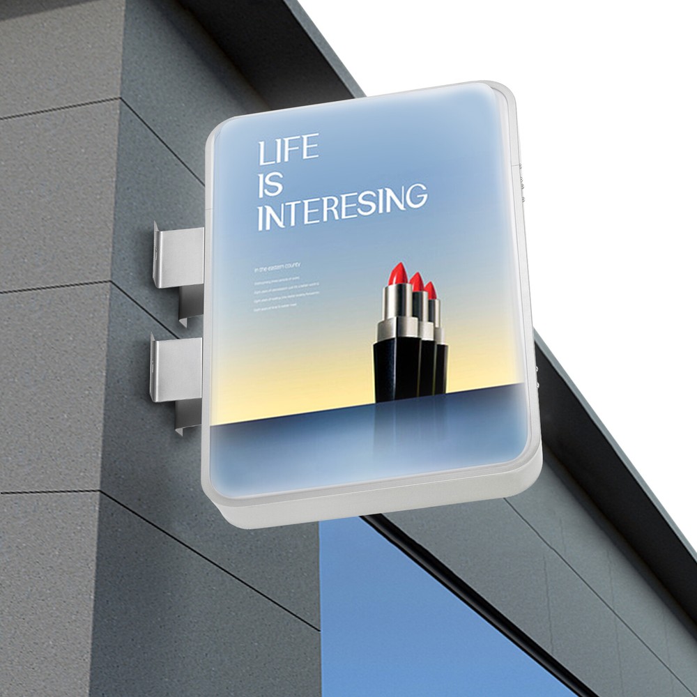 Double-Sided LED Rectangle Light Box - Bright Illuminated Advertising ...
