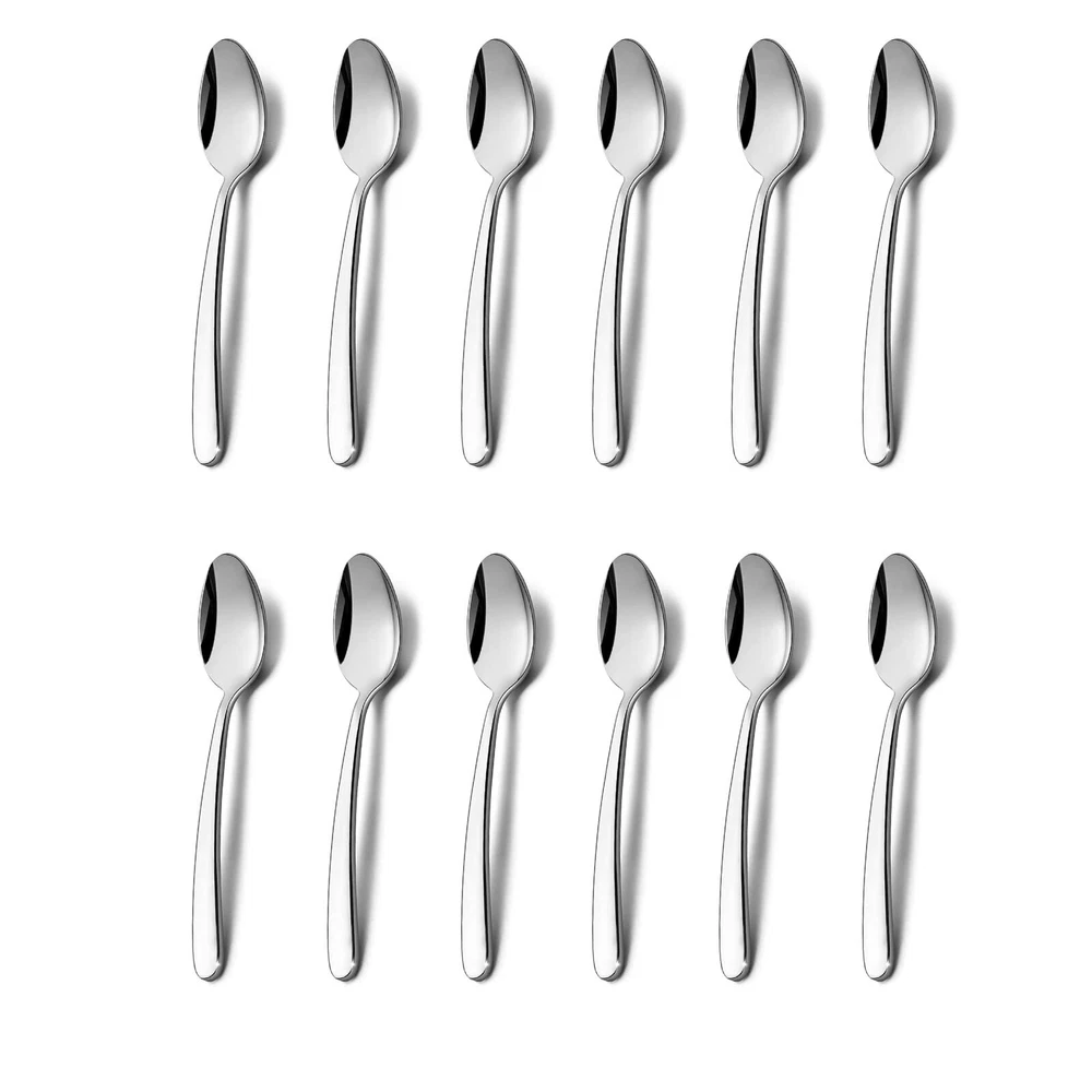 12-Pieces Teaspoons, Heavy Duty Stainless Steel 6.7 Inches Small Spoons ...
