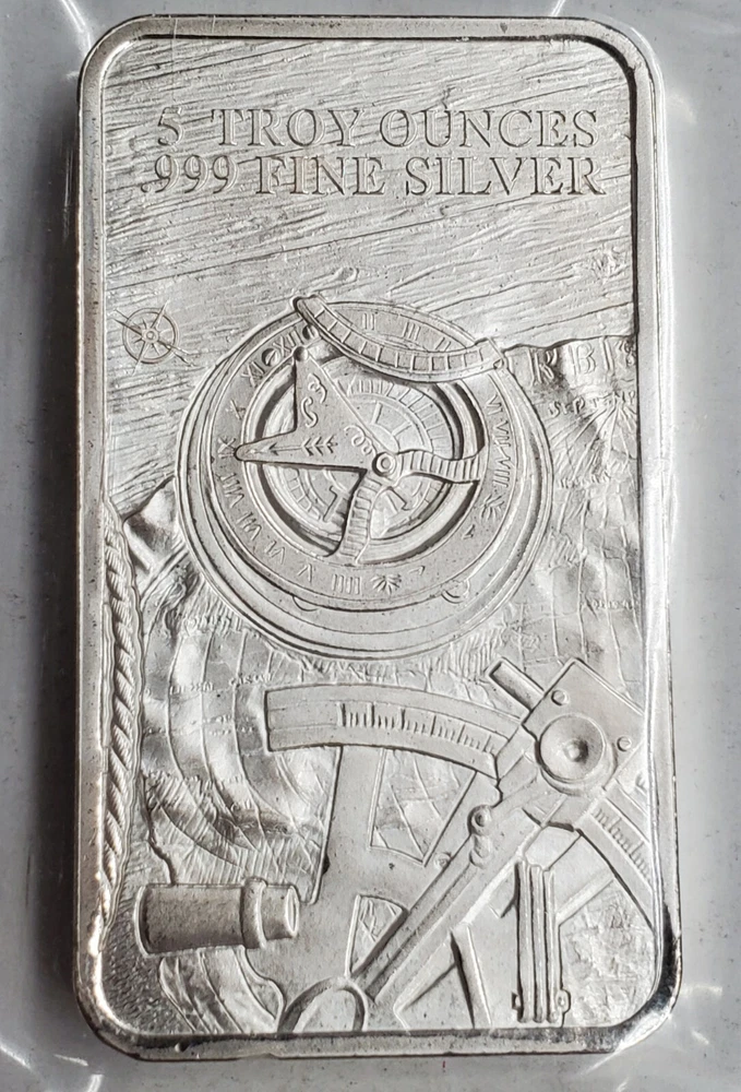 5oz Silver Provident Metals Prospector Bar .999 Fine Silver In Plastic