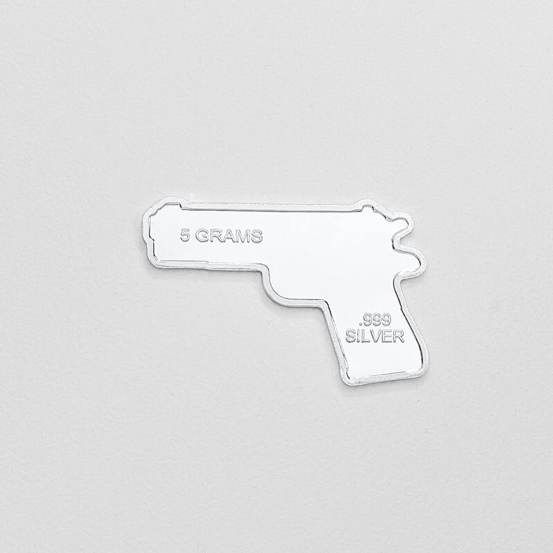 5g .999 Fine Silver 1911 hand gun