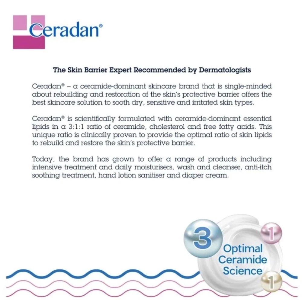 CERADAN Cream Ceramide Dominant Skin Barrier Repair Cream 30g FREE SHIPPING