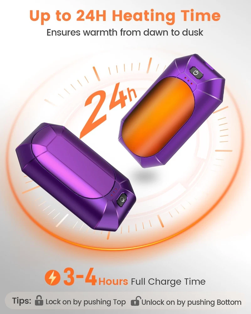2 Pack AI Hand Warmer Rechargeable, Portable Electric Hand Warmers ...