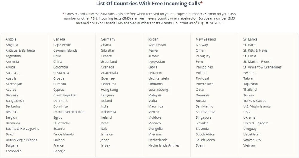 Stay Connected with 3-in-1 Universal SIM - Free Incoming Calls in 160 ...