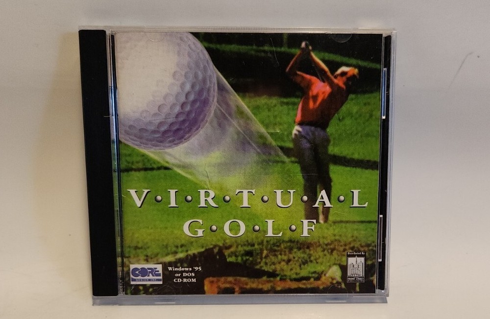 1995 Virtual Golf PC Game by Core Design for Windows 95 & DOS
