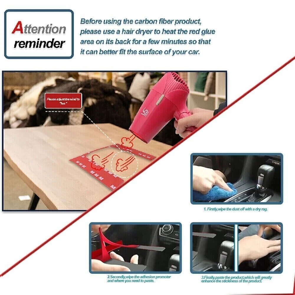 Real Carbon Fiber Center Console Gear Shift Panel Frame For Honda City ...