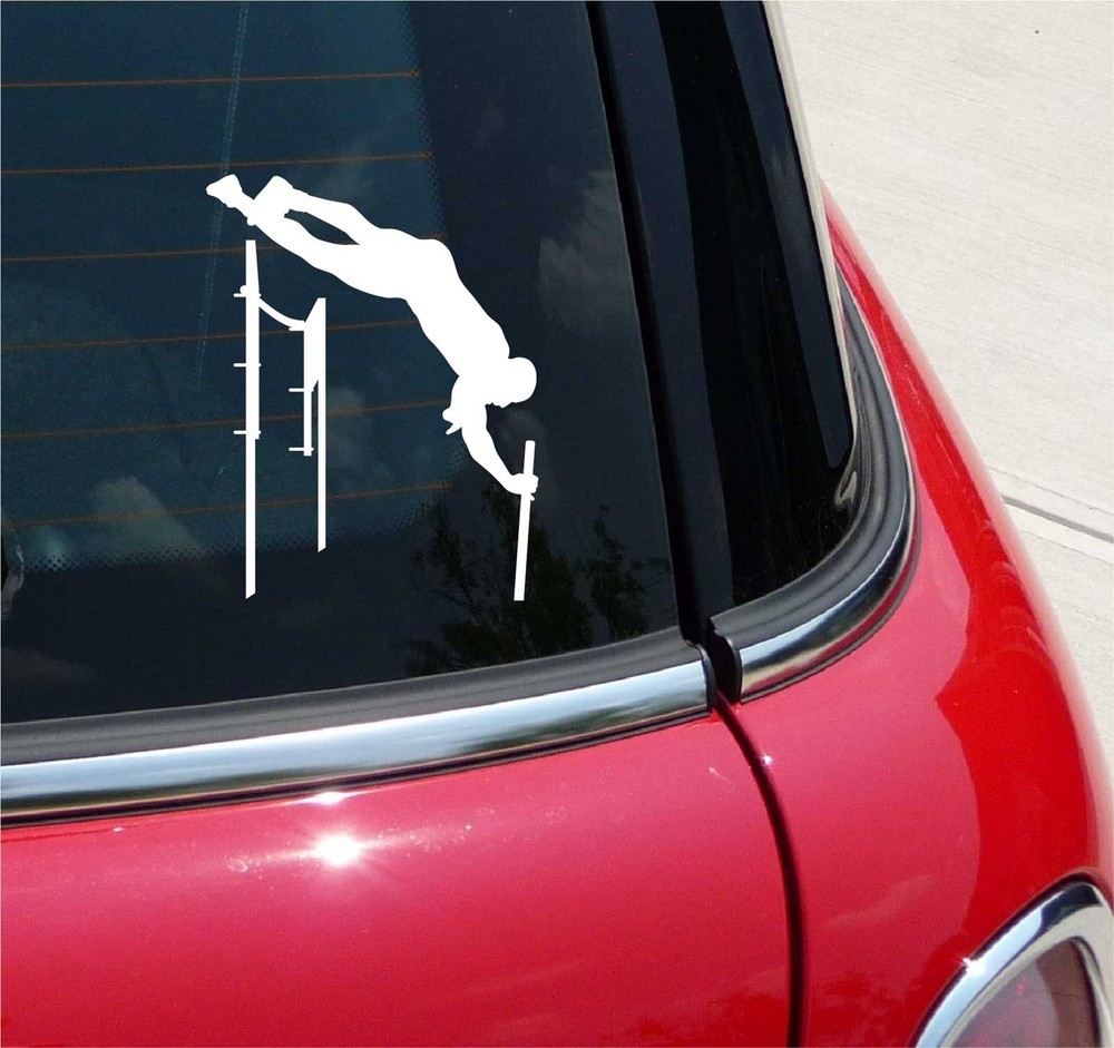 POLE VAULT VAULTING TRACK OLYMPIC POLES GRAPHIC DECAL STICKER ART CAR ...
