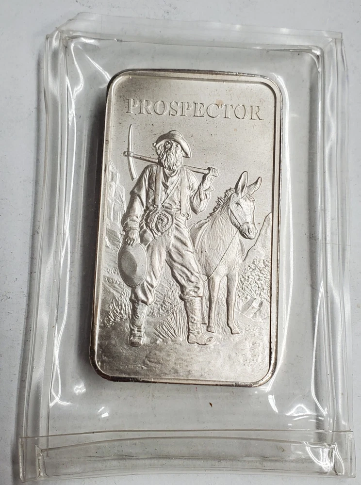 5oz Silver Provident Metals Prospector Bar .999 Fine Silver In Plastic