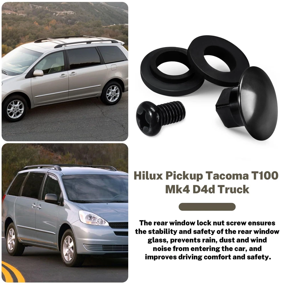 Rear Window Latch Bolt Nut Screw Cab Glass Fits 2003-17 Sienna GSL ASL ...