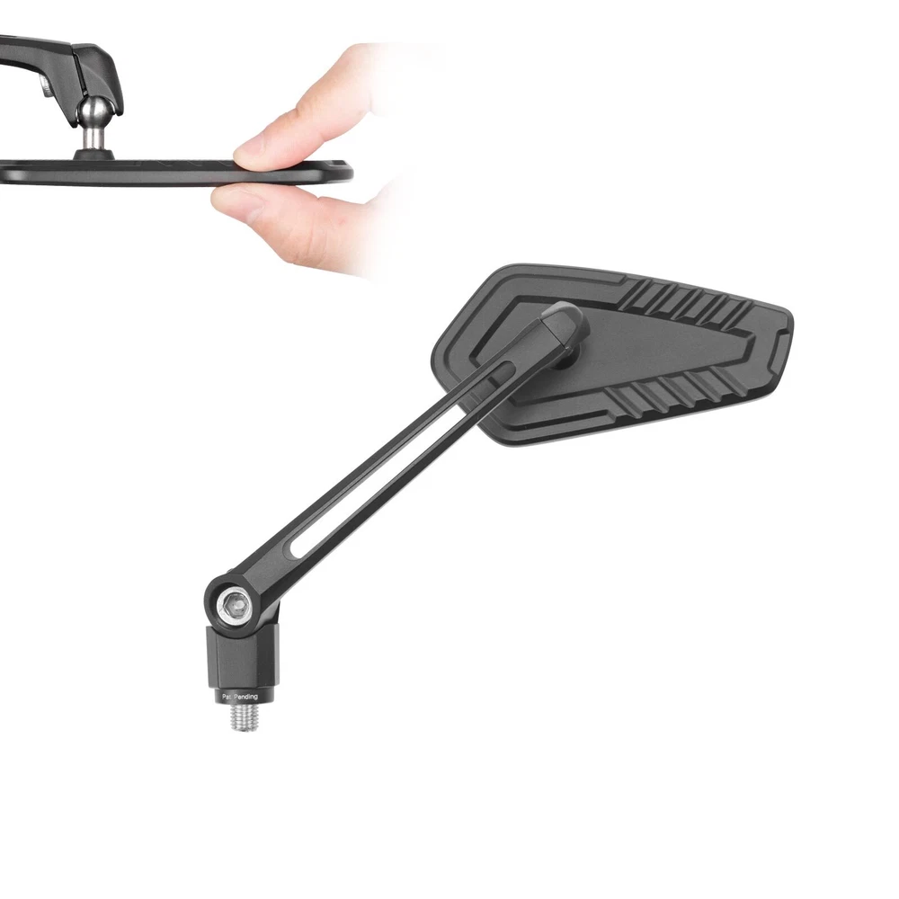 Super slim mirrors BLADE black sharp looking custom scooters moped M8 ...