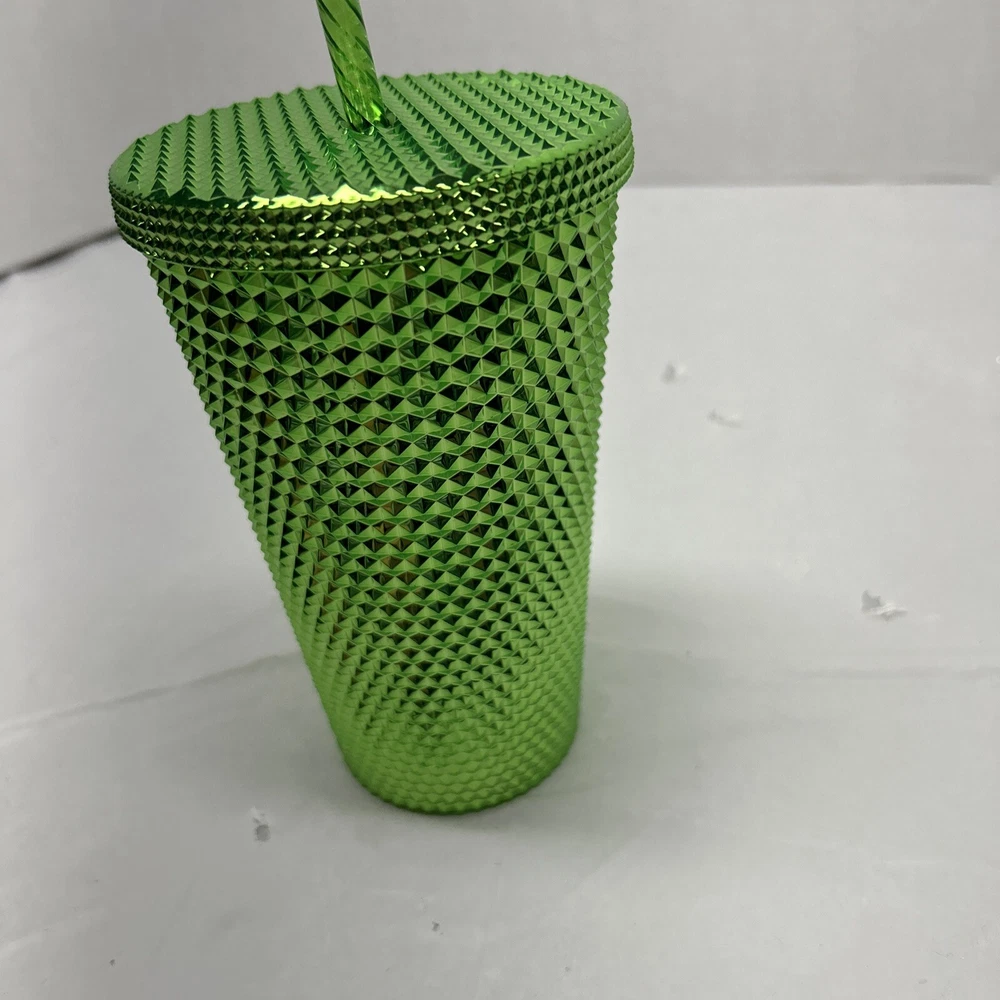 Starbucks 2023 Christmas Metallic Grinch Green Grande 16oz Tumbler NWT