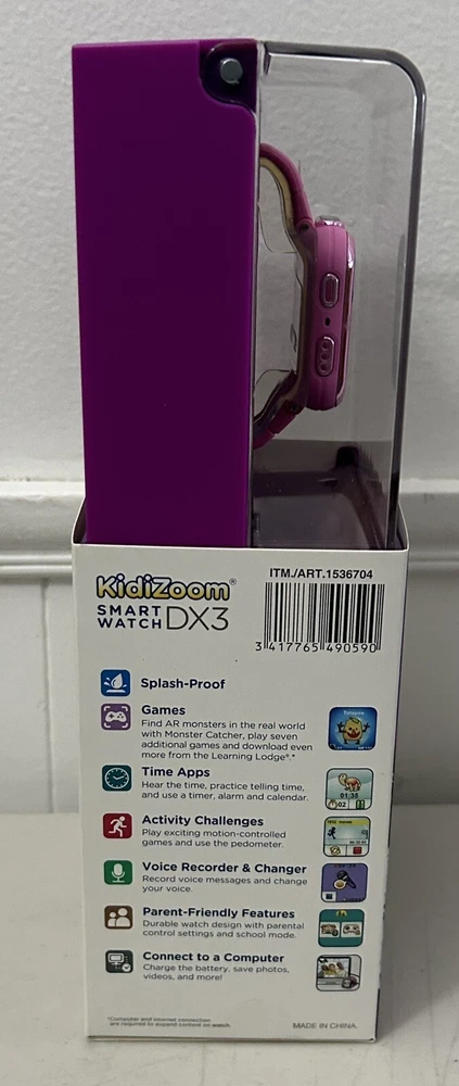 Vtech Kidizoom Smart Watch DX3 Smartwatch for Kids. Touch Screen, Pink.