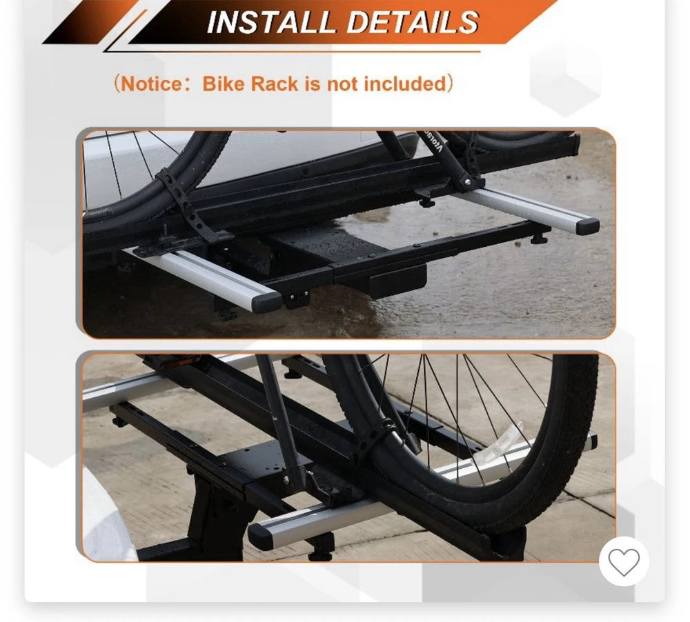 TOOENJOY 200LB Folding Hitch Cargo Carrier Platform for SUV Car Camping