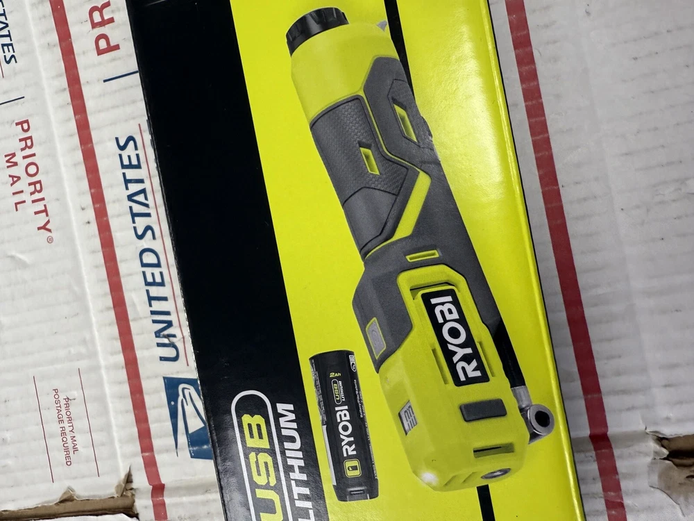 Ryobi FVIF51 USB Lithium Cordless High Pressure Portable Inflator ...