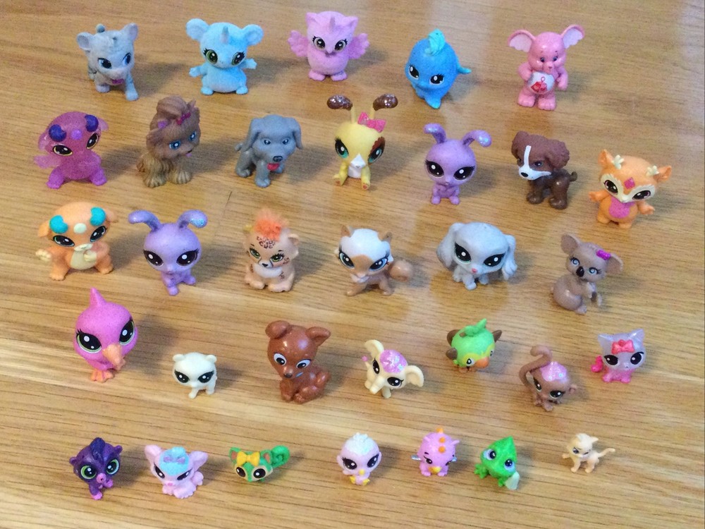 LPS Yellow Orange Lion Kitty Cat Green Eyes Littlest Pet Shop Kids Toy
