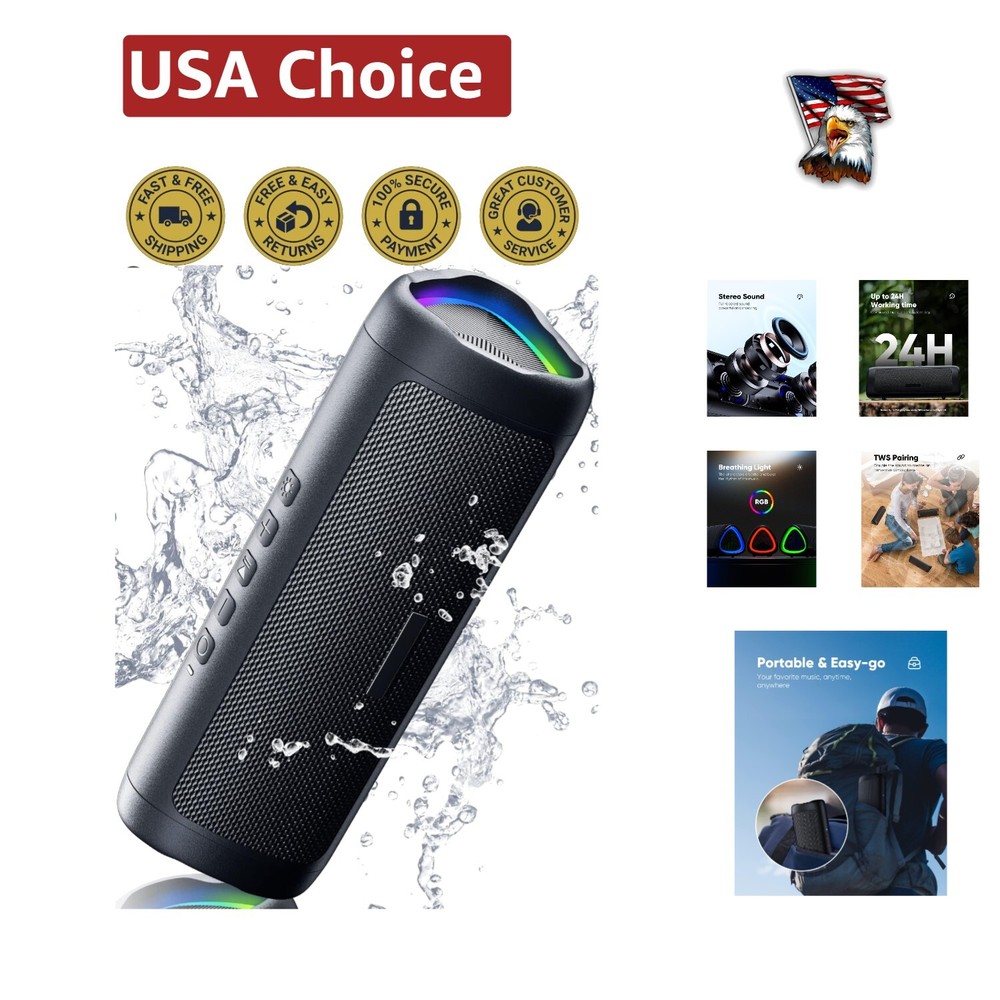 Immersive Sound Bluetooth Speaker with Dual Connectivity - Portable ...