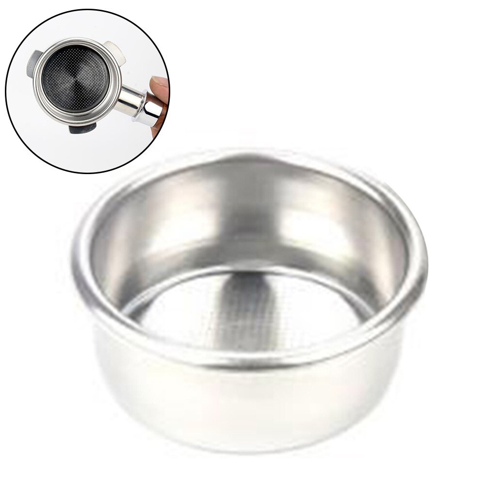 54mm Silver Reusable Double Wall Filter Basket for Coffee Machine 2020