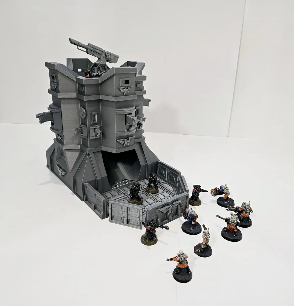 3d Printed 40K Inspired Fortress Proxy Dice Tower. Perfect for 40K or ...