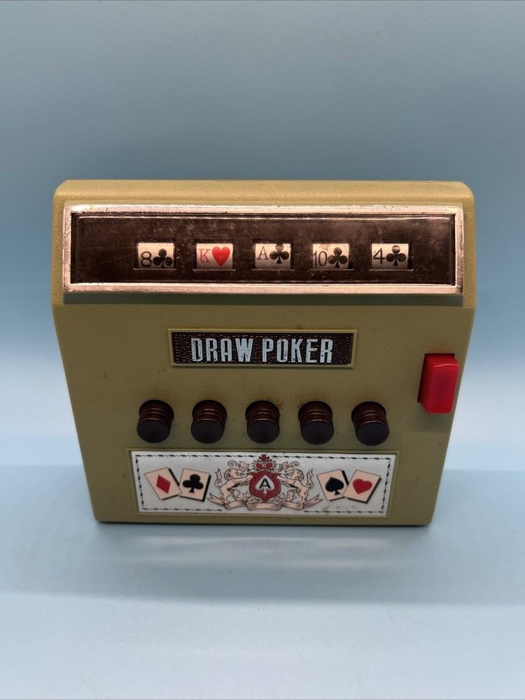 Working Vintage 1971 Waco Draw Poker Hand Held Battery Operated Toy ...