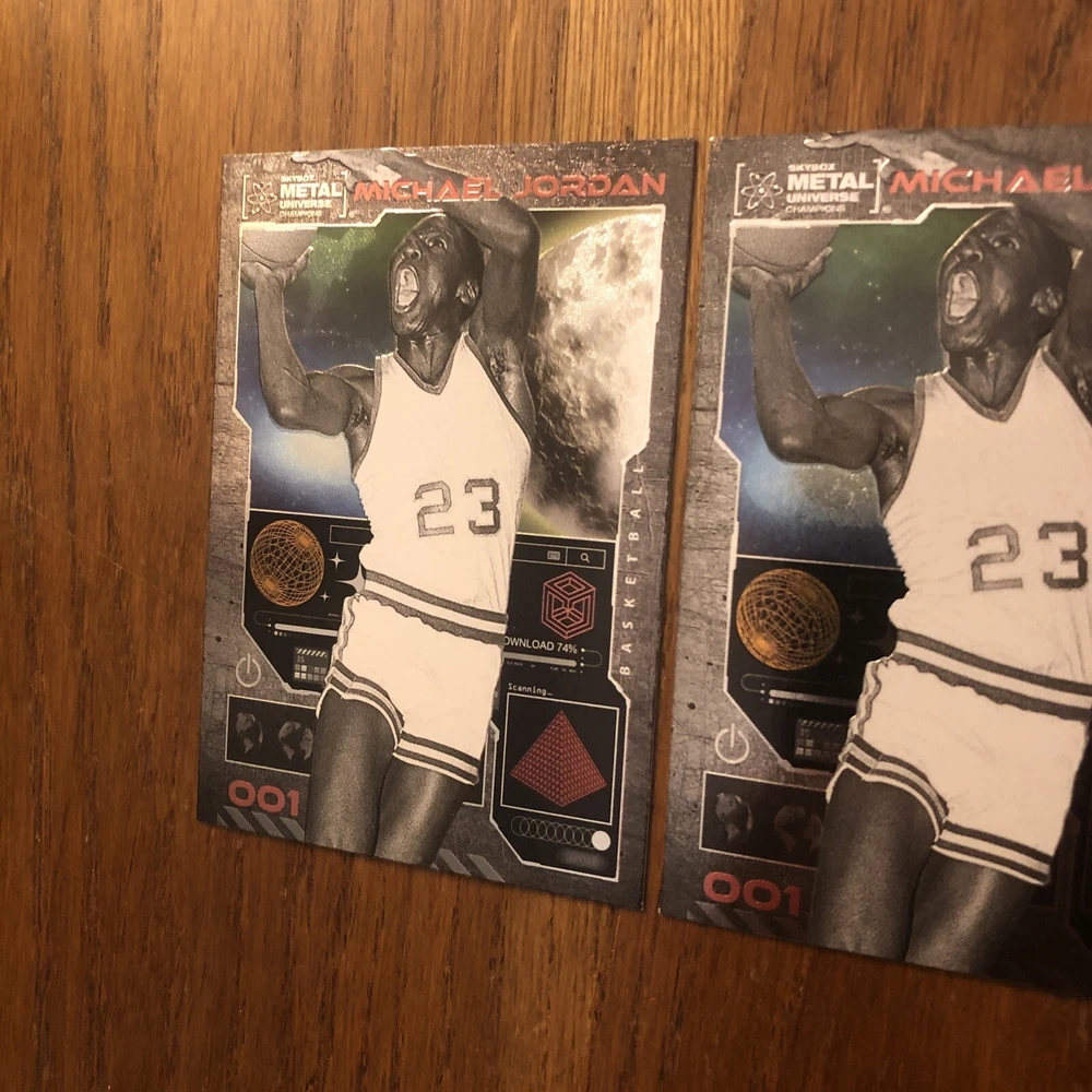 michael jordan Lot Of 3 2023 Metal Universe Champions 2 Base + 1 Aqua ...